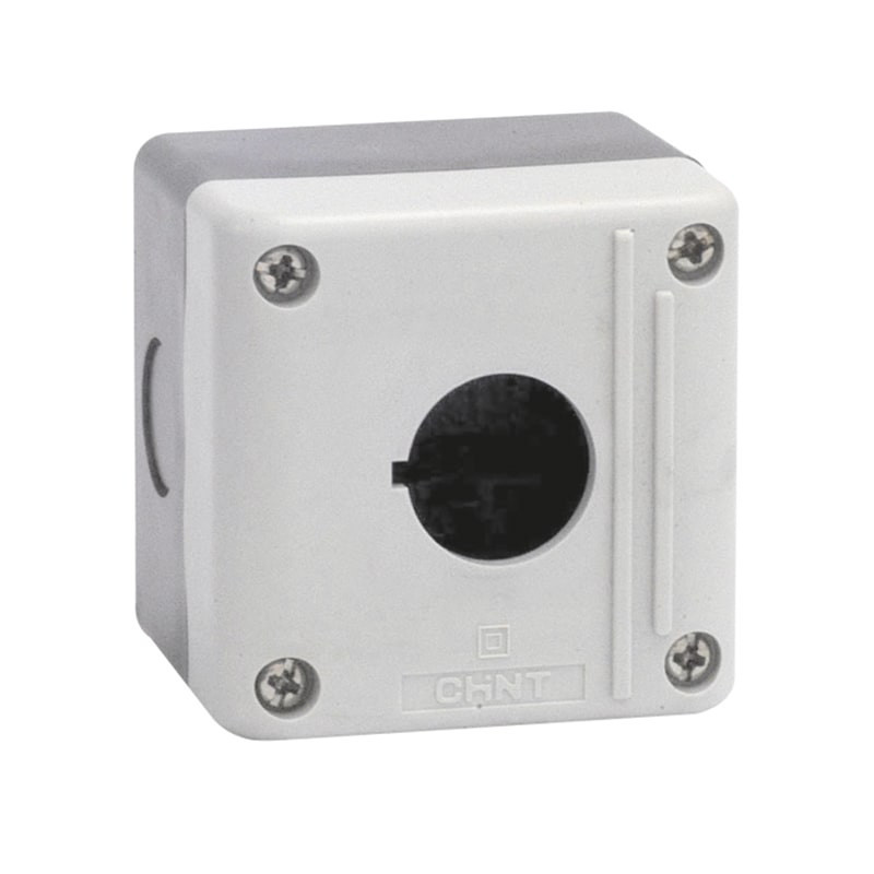 Caja PVC, autoextinguible, IP54, 1perf., Blanco/Gris NPH1-10 PUSHBUTTON ...