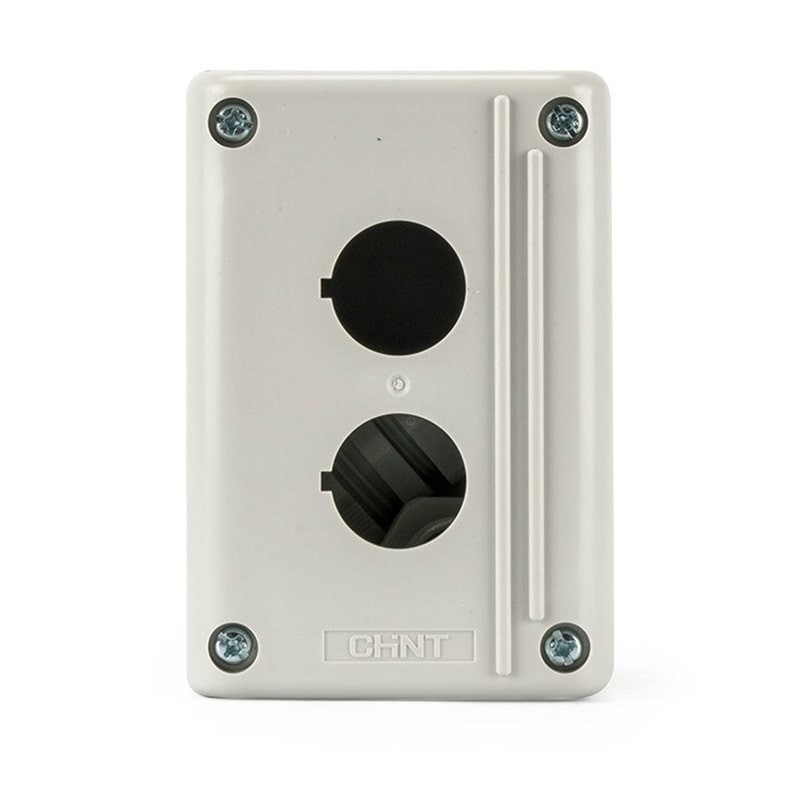 Caja PVC, autoextinguible, IP54, 2 perf., Blanco/Gris NPH1-20 ...