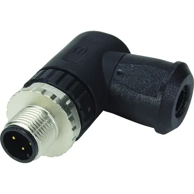 Conector circulares M12 codo macho 4 pines | Vipac